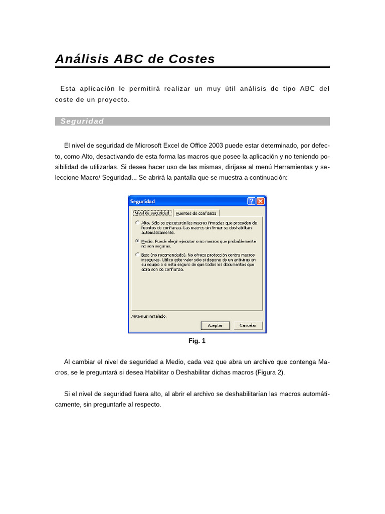 AYUDA ANALISIS ABC COSTOS | PDF | Microsoft Excel | Informática