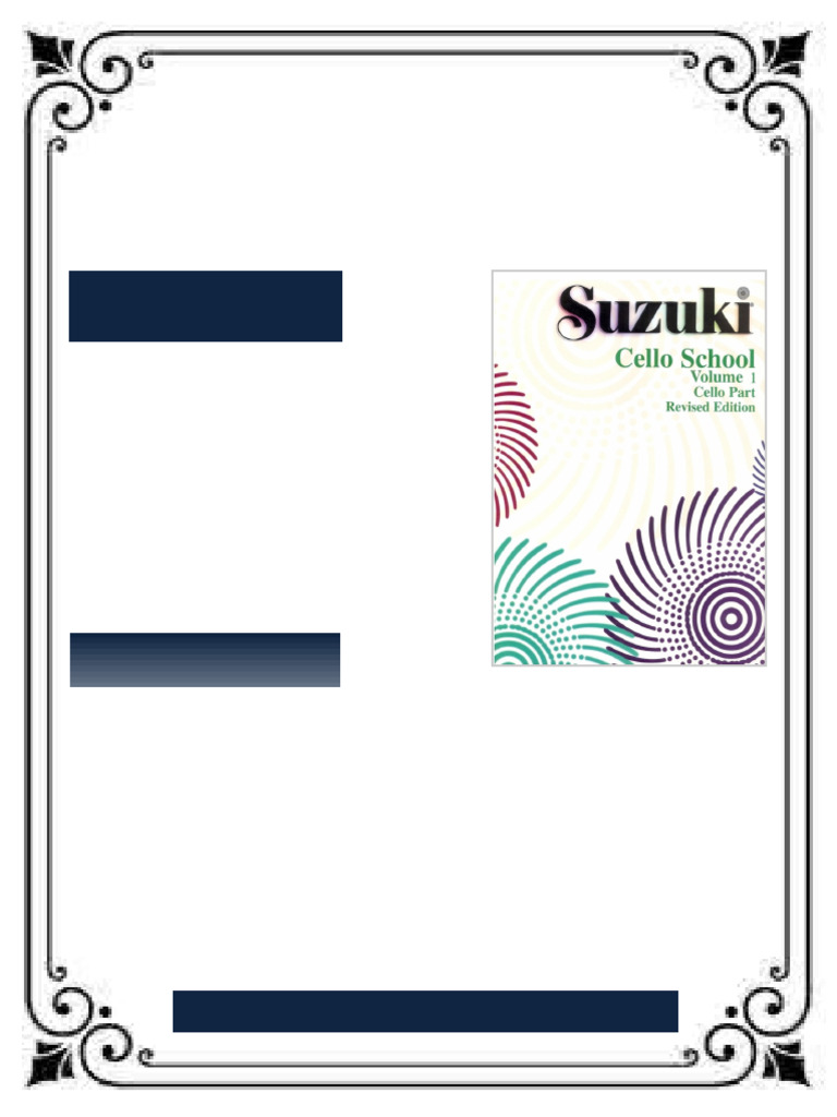 Suzuki Cello School Volume 1 Revised Edition Cello Part Dr. Shinichi ...