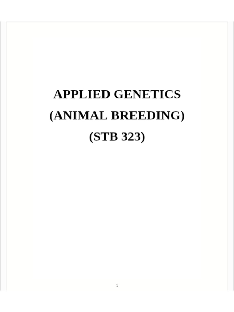 Animal Bleeding | PDF