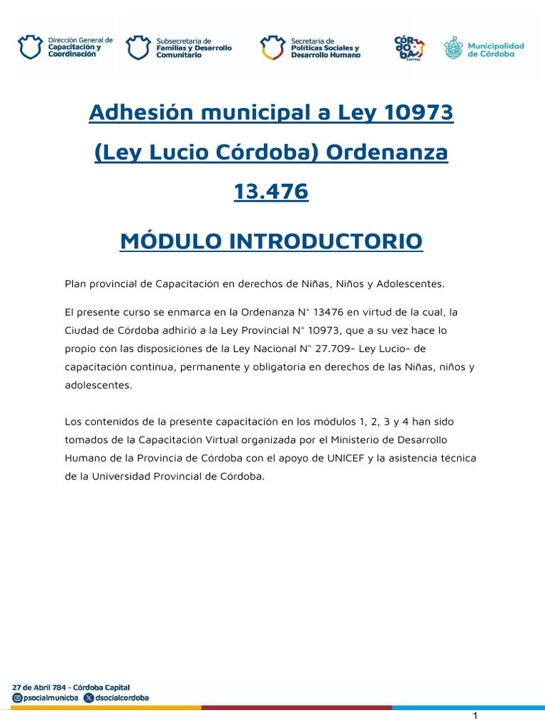 02 M-Intro-Ley Lucio-Ps Final (5 - 1) | PDF | Violencia | Abuso infantil