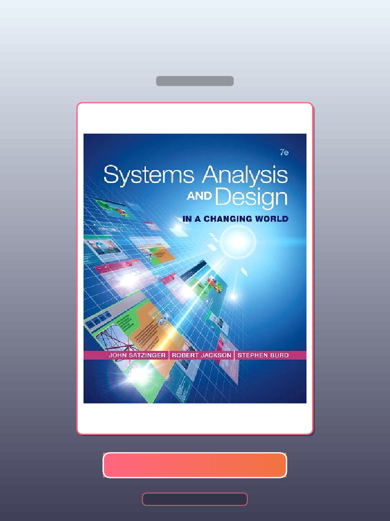 Systems Analysis and Design in a Changing World 7E Satzinger E-book ...