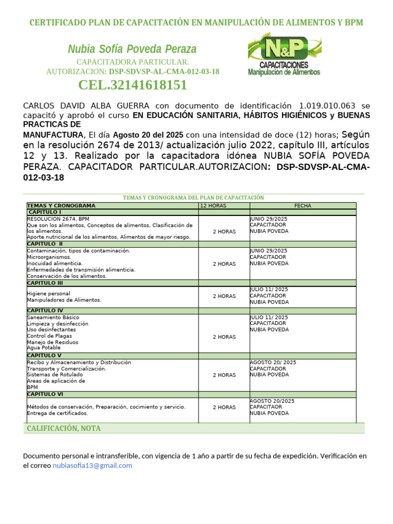 JONATHAN DIAZ | PDF | Alimentos