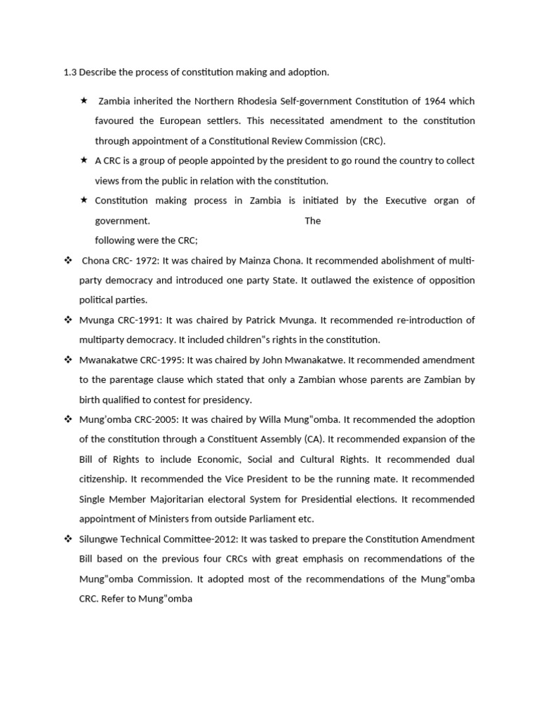 Constitutional Making Process | PDF