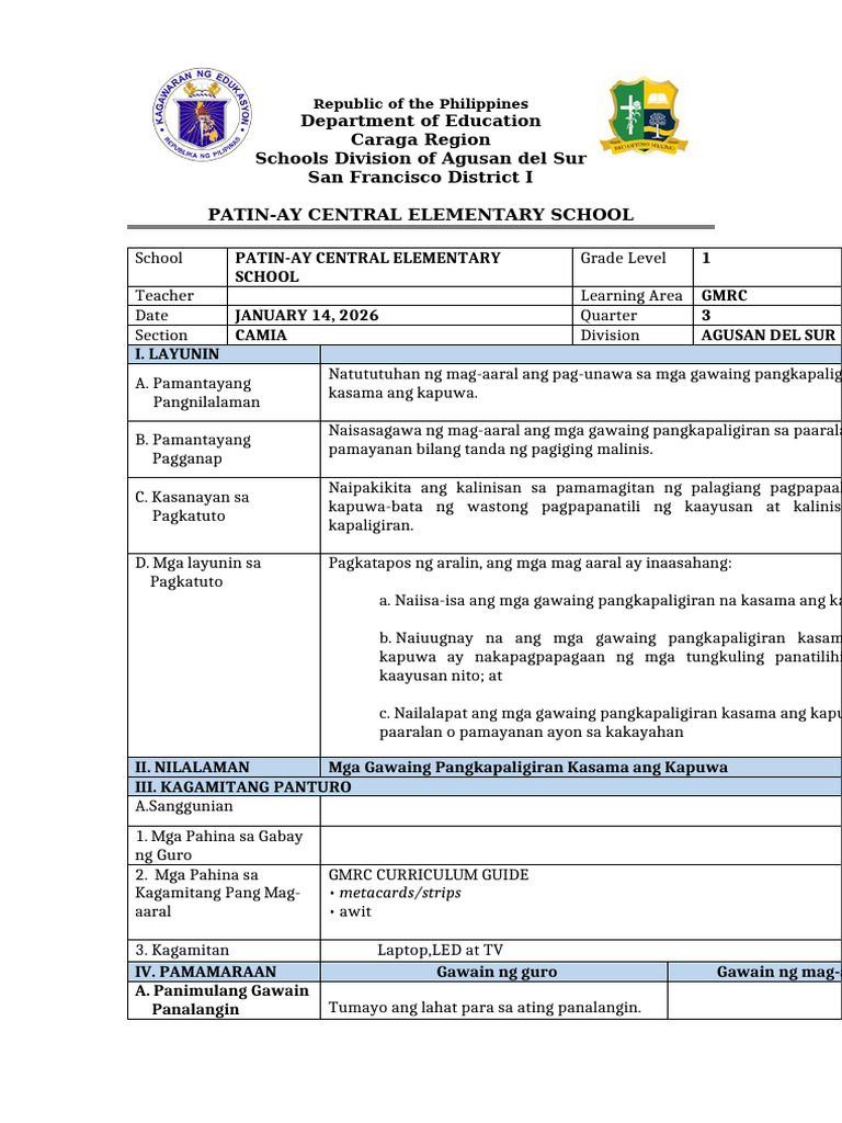 GMRC1 LP (Q3 Week 7) | PDF