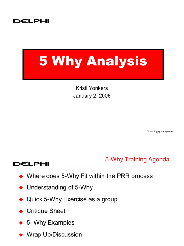 5 Whys Analysis | PDF