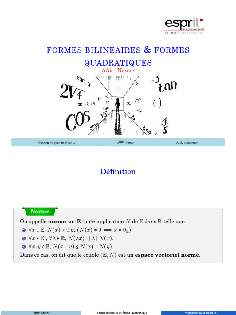 CH4 - AA9 Norme | PDF | Espace euclidien | Scalaire (mathématiques)