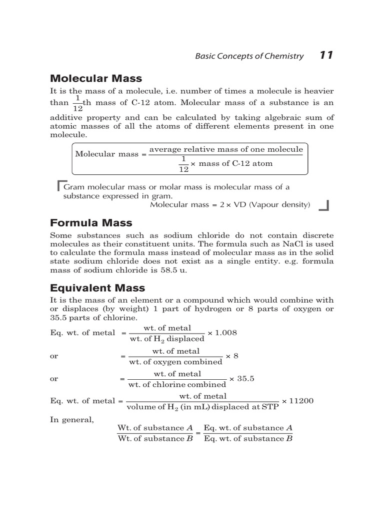 C MOLE UNIT | PDF | Mole (Unit) | Molecules