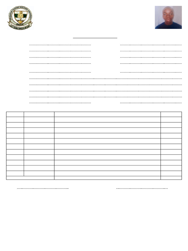 Course Form - FIRST SEMESTER, 2025 - 2026 | PDF | Science Education ...