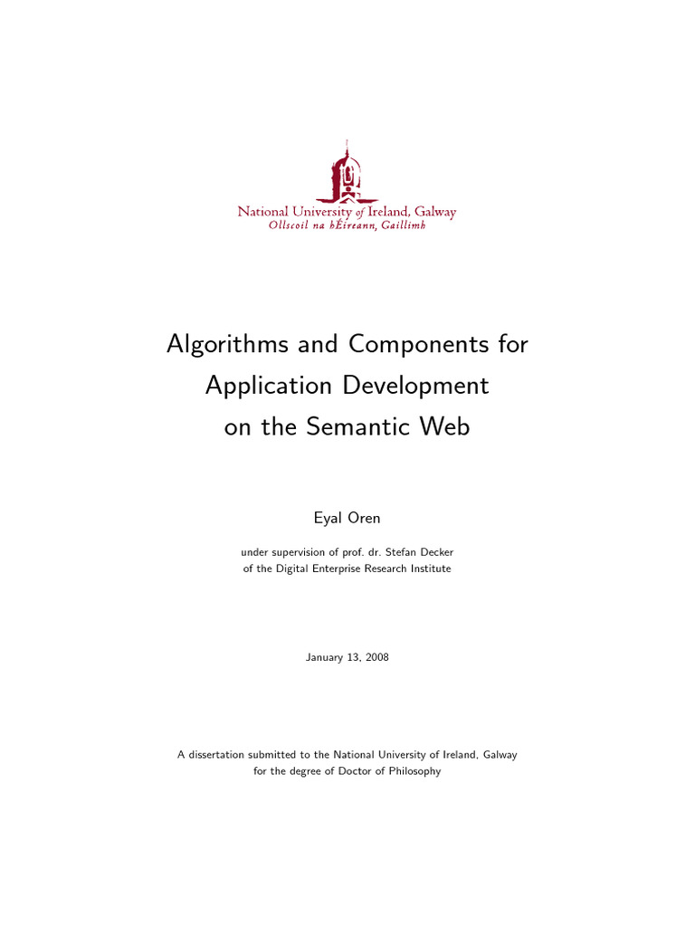 01 Phd Algorithms and Components for app development on sw | PDF ...
