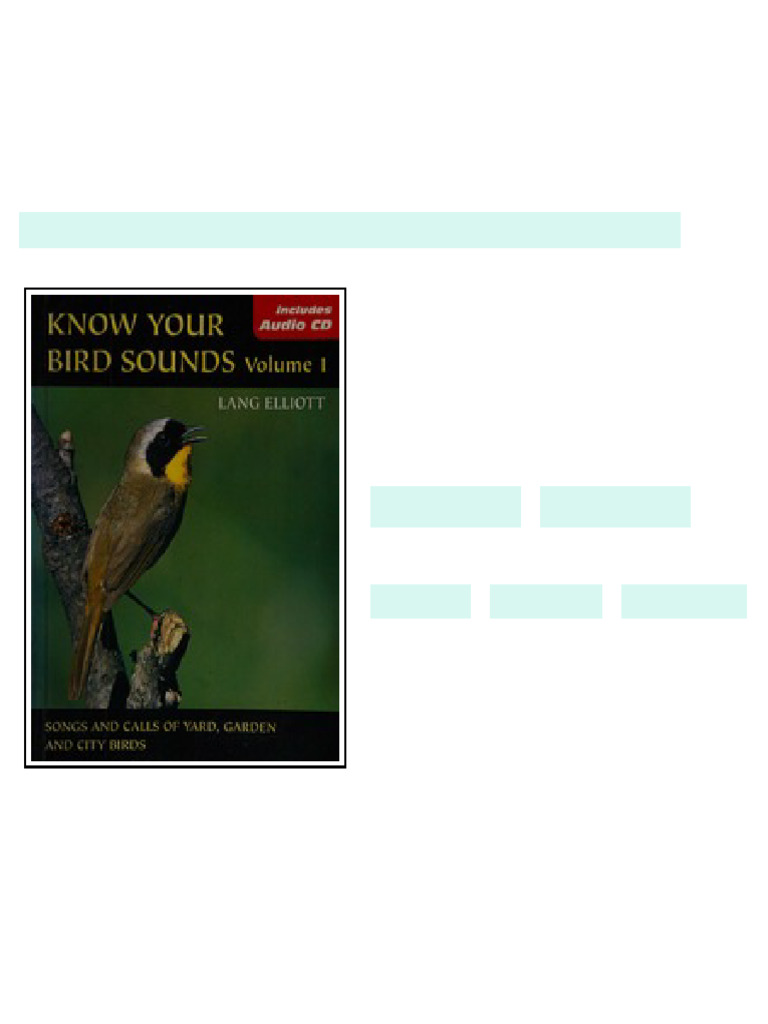 Know your bird sounds ebook one click access | PDF