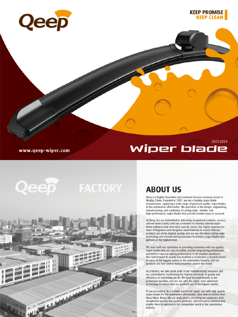 Qeep Wiper Blade Catalogue- 2023(S) | PDF