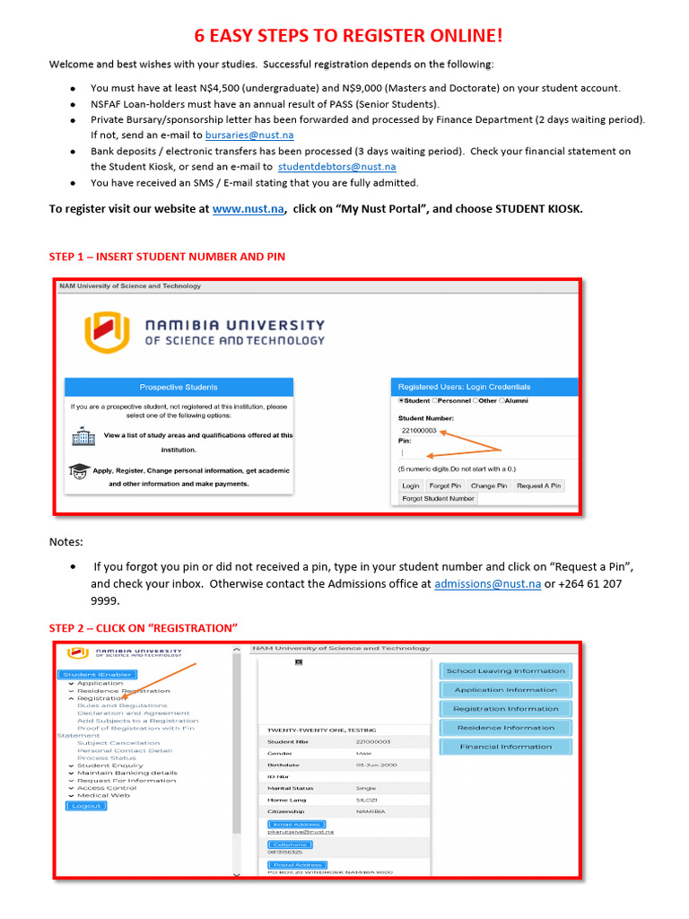 Registering Online in 6 Easy Steps 2023 | PDF