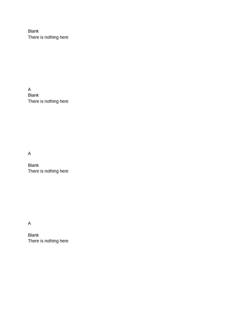 Blank A PDF | PDF