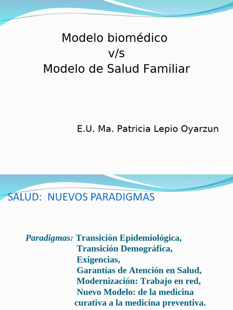 modelo biomedico vs familiar | PDF | Cuidado de la salud | Epidemiología