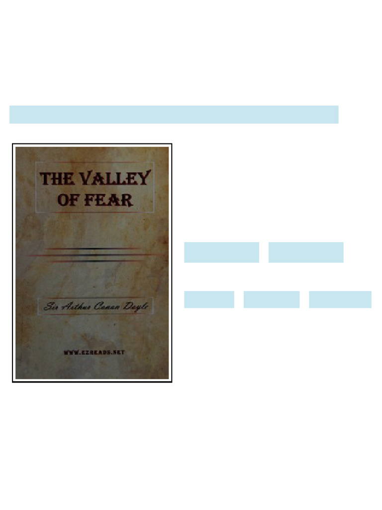 The valley of fear ebook modern layout version | PDF