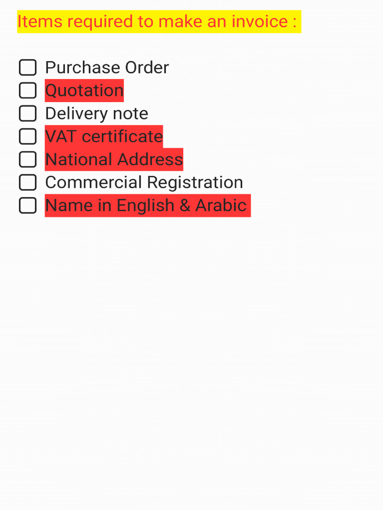 Invoice Items | PDF