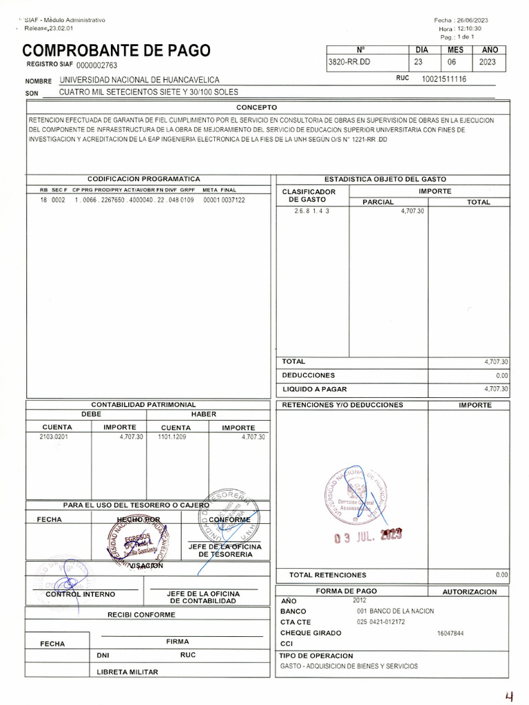 CP N° 3820-RRDD 2023 | PDF