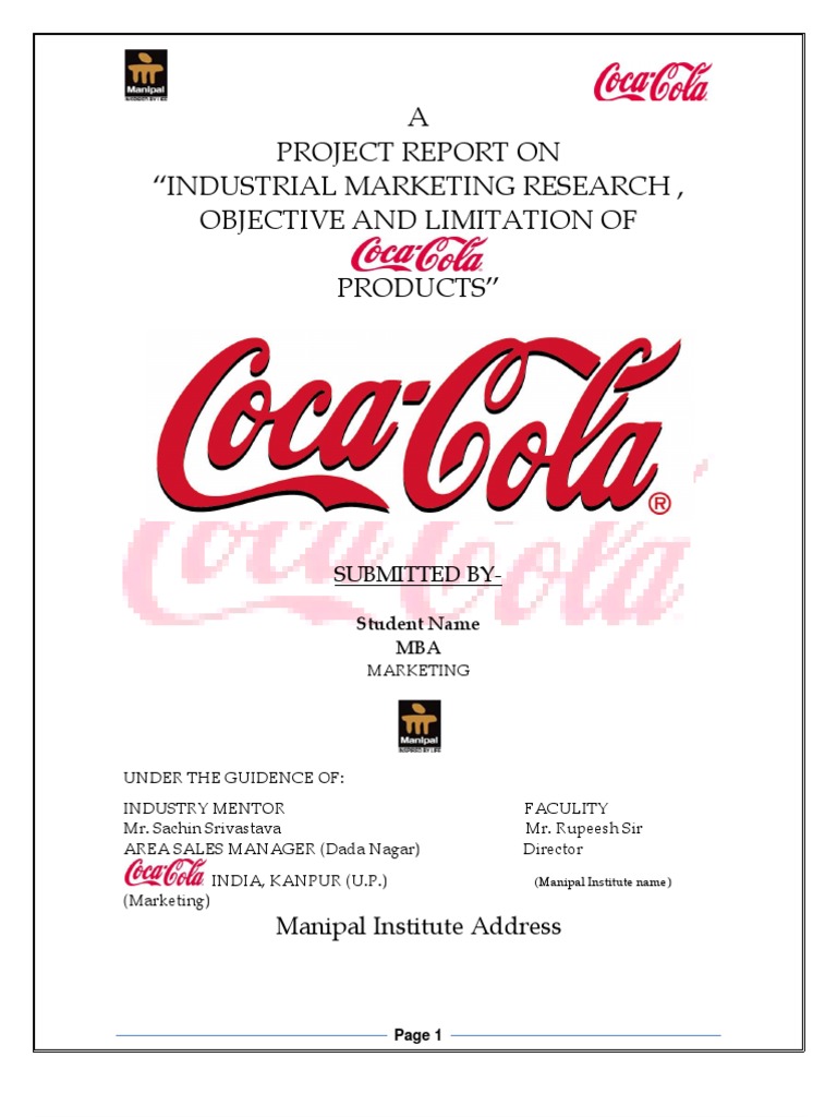 cOCA cOLA | PDF | The Coca Cola Company | Coca Cola