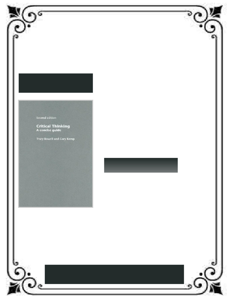 Critical Thinking Tracey Bowell ebook testbank solutions chapter ready ...