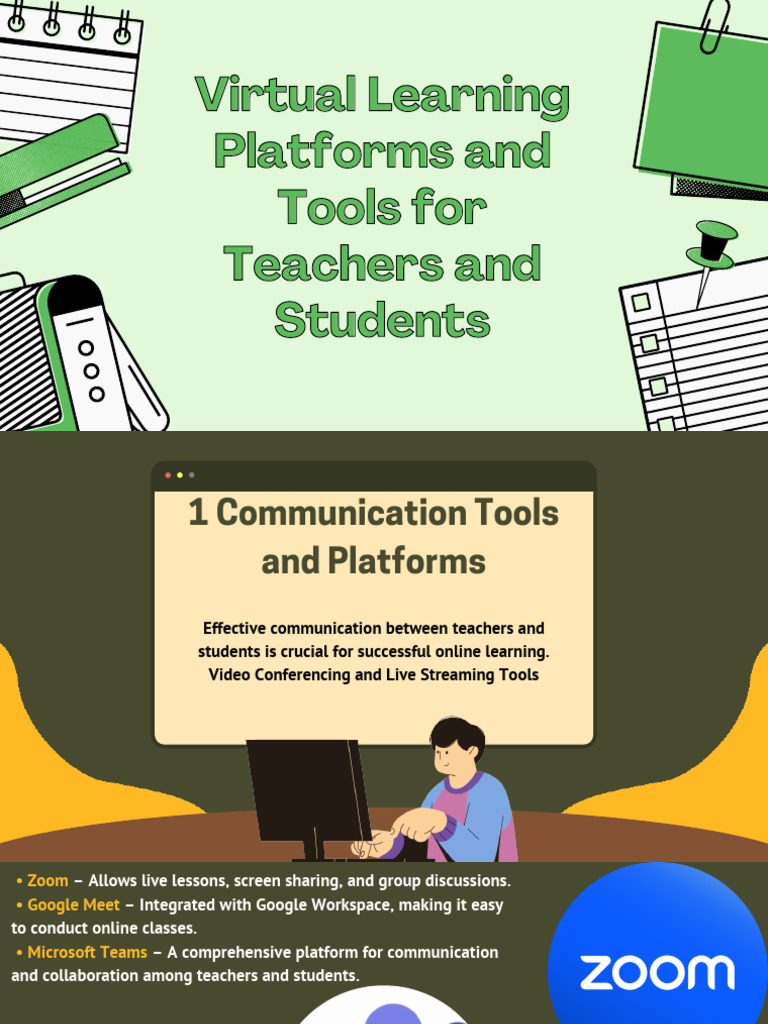 Virtual Learning Platforms and Tools For Teachers and Students | PDF