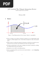 Comprehensive Integration Cheat Sheet | PDF