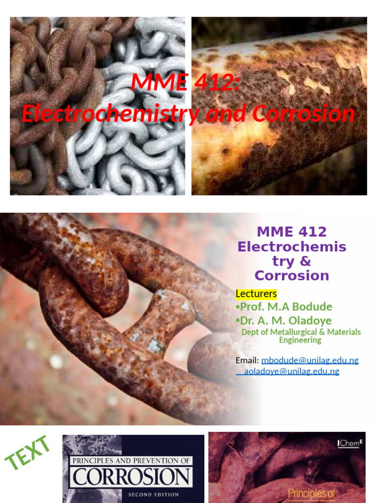 2025 2026 Session MME 412 Introduction (1) | PDF | Corrosion ...