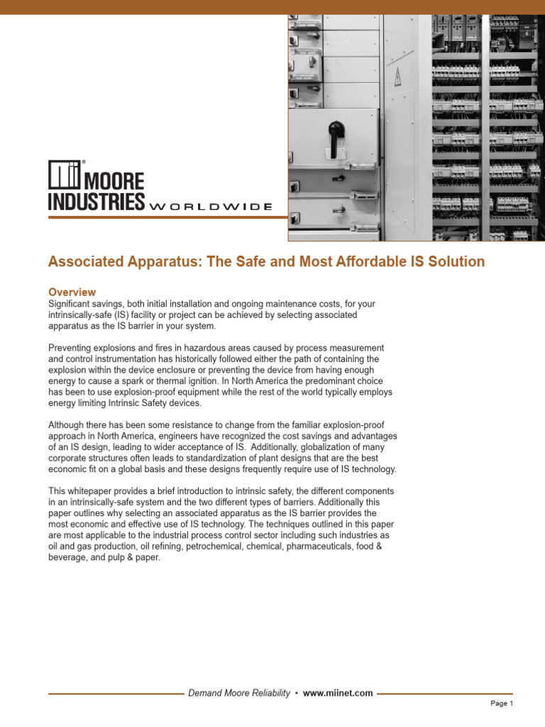 Associated Apparatus SPA2IS White Paper Moore Industries | PDF