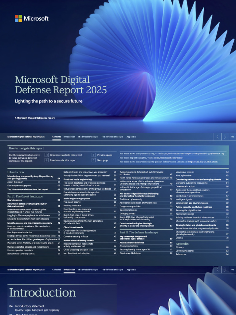 Microsoft Digital Defense Report 2025 | PDF