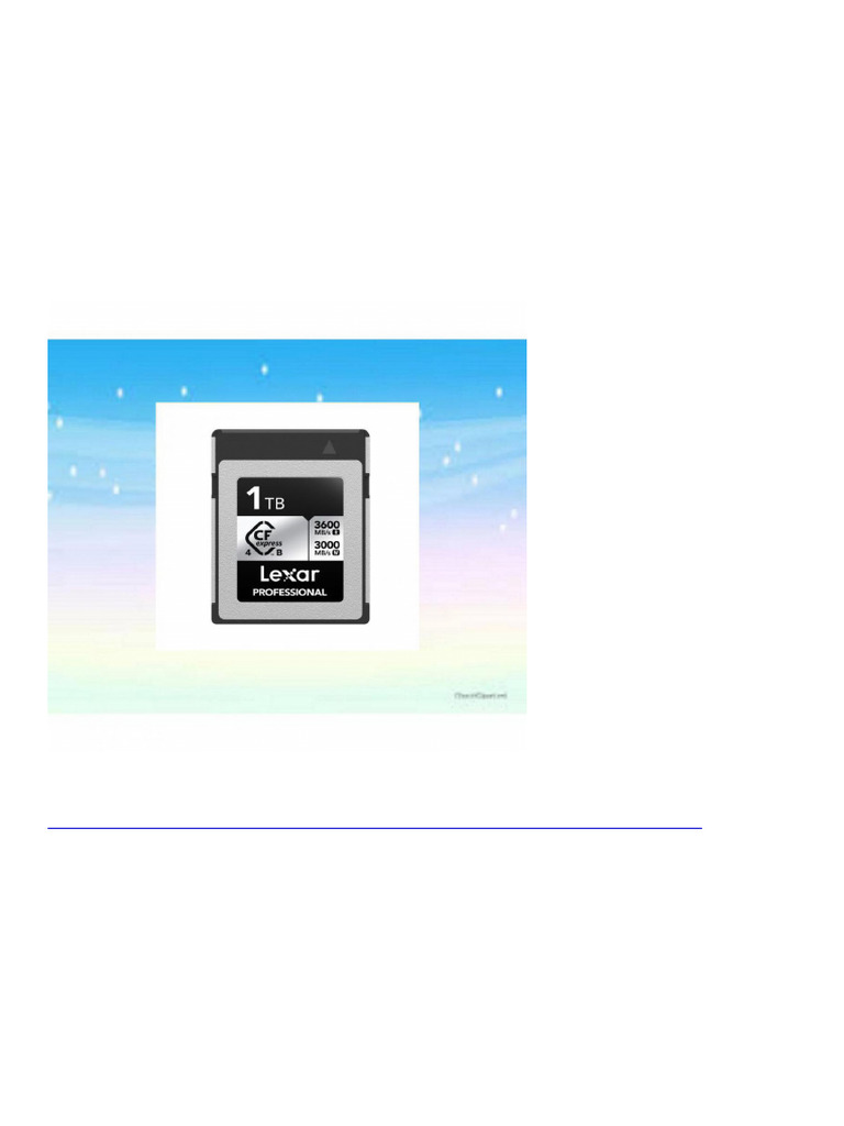 6901 Lexar Professional CFexpress 4.0 Type B Silver Series 1TB Tybe B ...