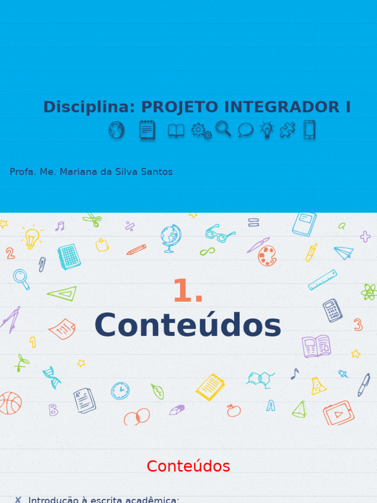 aula 1 - slides - projeto integrador | PDF