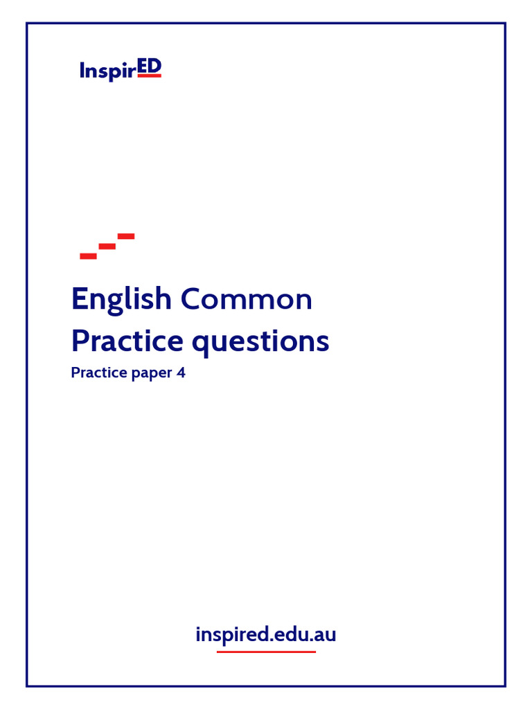 InspirED - Sample Common Paper 4 | PDF | Experience | Cognitive Science