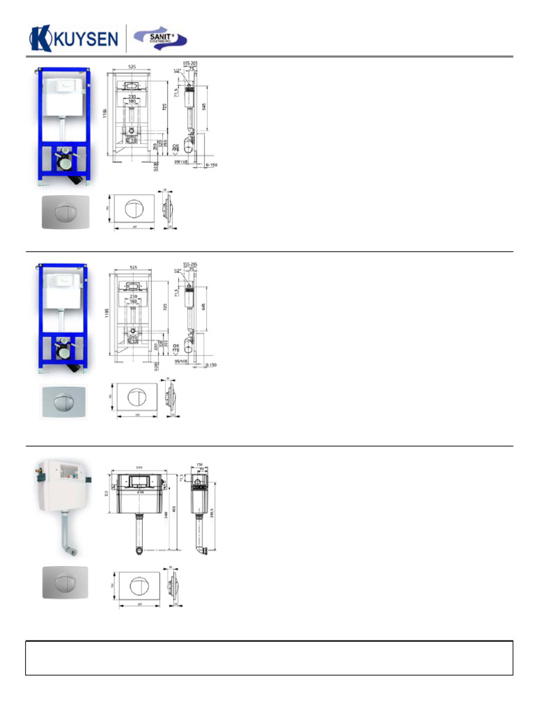 Sanit Water Closet Flush Valves and Mechanisms | PDF | Building Materials
