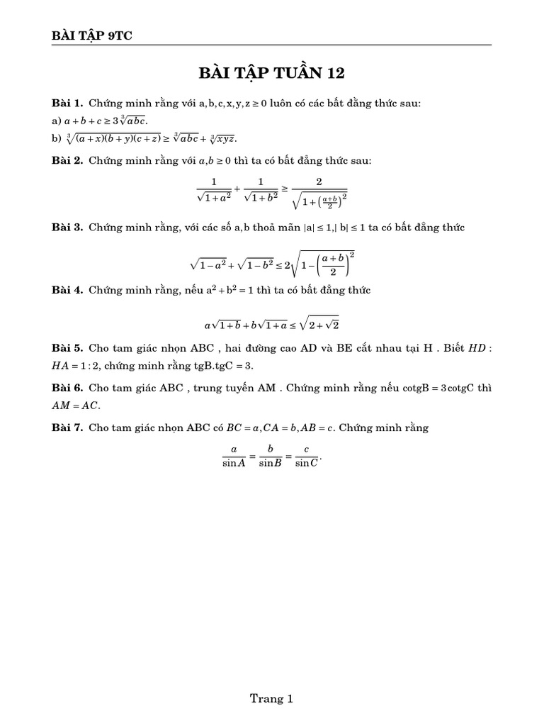 9TC_BTTuan12 | PDF