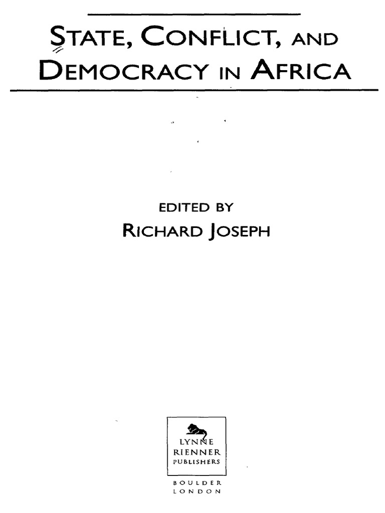 State Conflict and Democracy in Africa | PDF | Democratization | Democracy