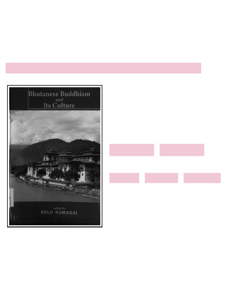 Bhutanese Buddhism and Its Culture ebook high resolution pdf version | PDF