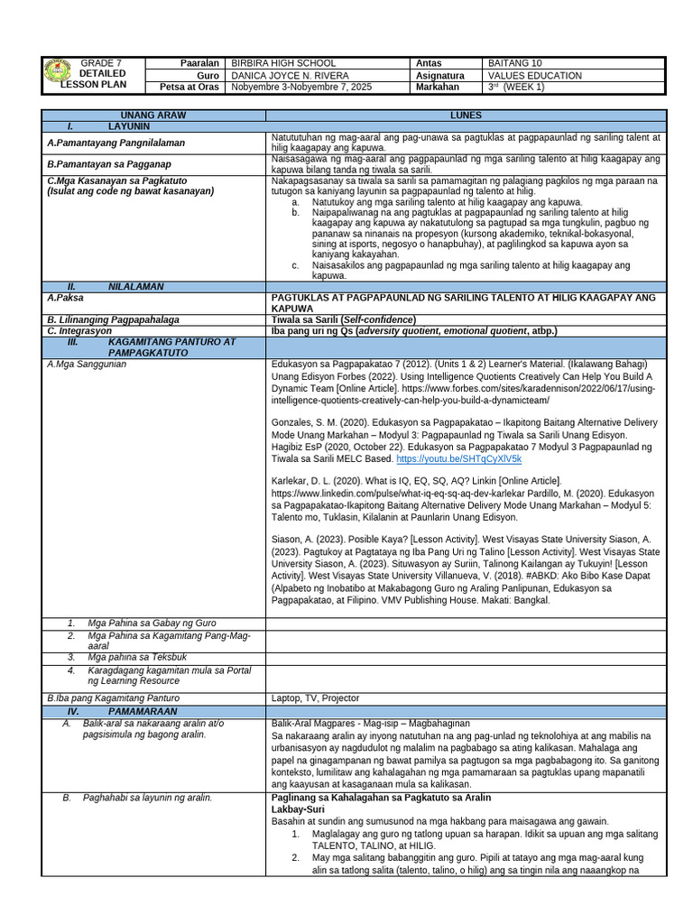 DLP ESP 10_WEEK 1 | PDF