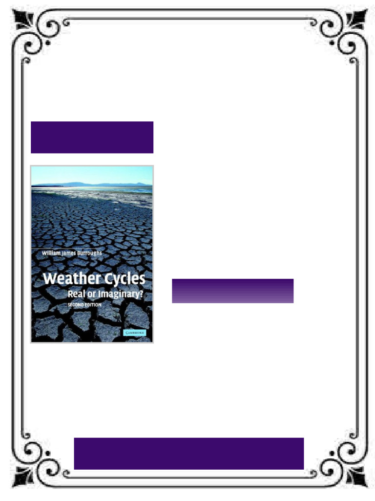 Weather Cycles Real or Imaginary 2nd Edition William James Burroughs ...