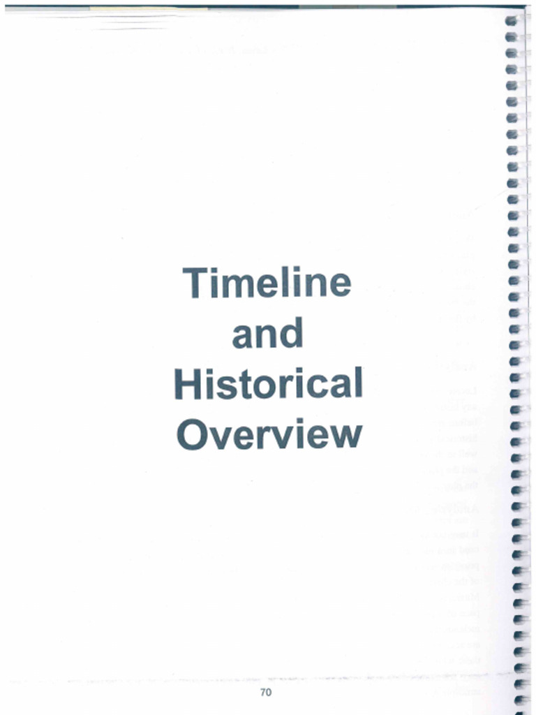 Timeline and Historical Overview | PDF