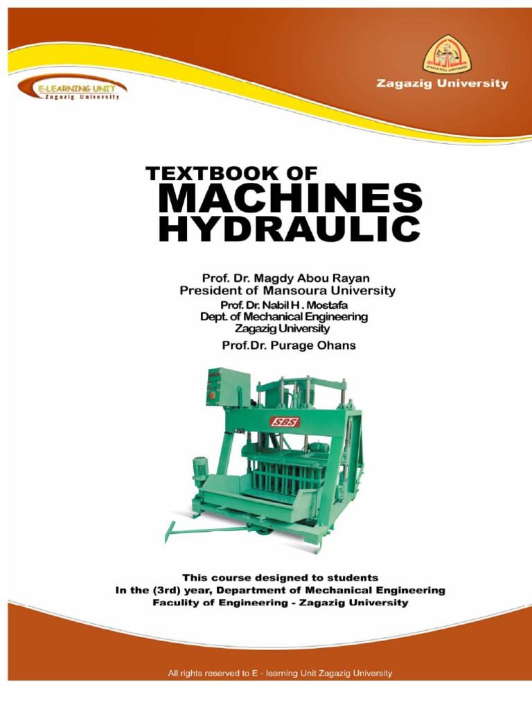Hydraulic Machines Textbook | PDF | Turbomachinery | Turbine