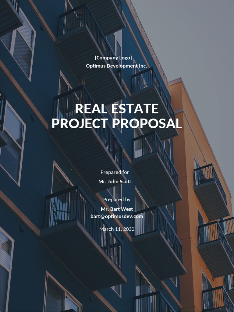 Real Estate Project Proposal Template | PDF | Property | Business