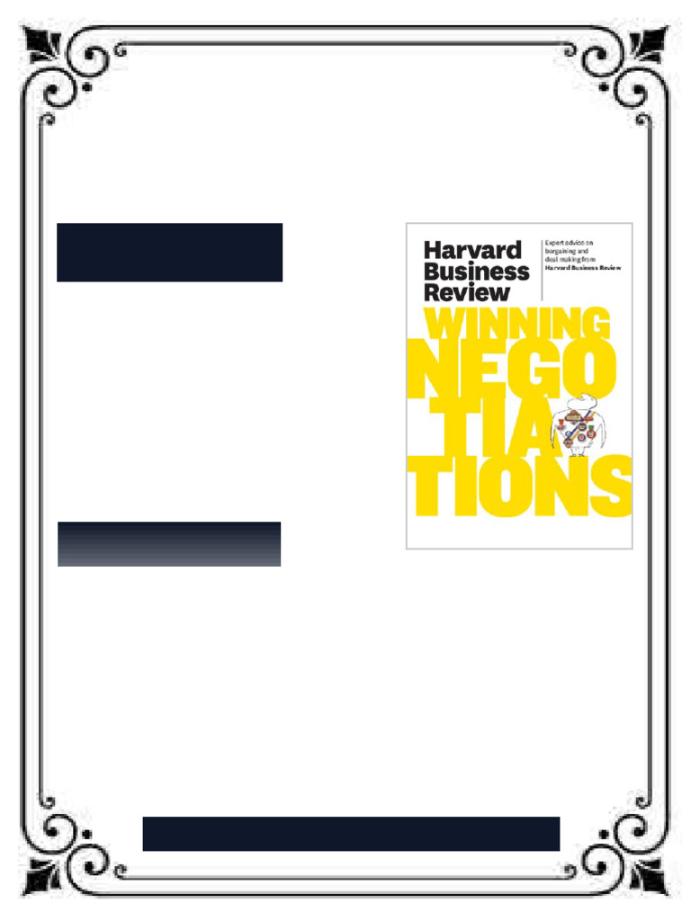 Winning Negotiations 1st Edition Harvard Business Review ebook ...
