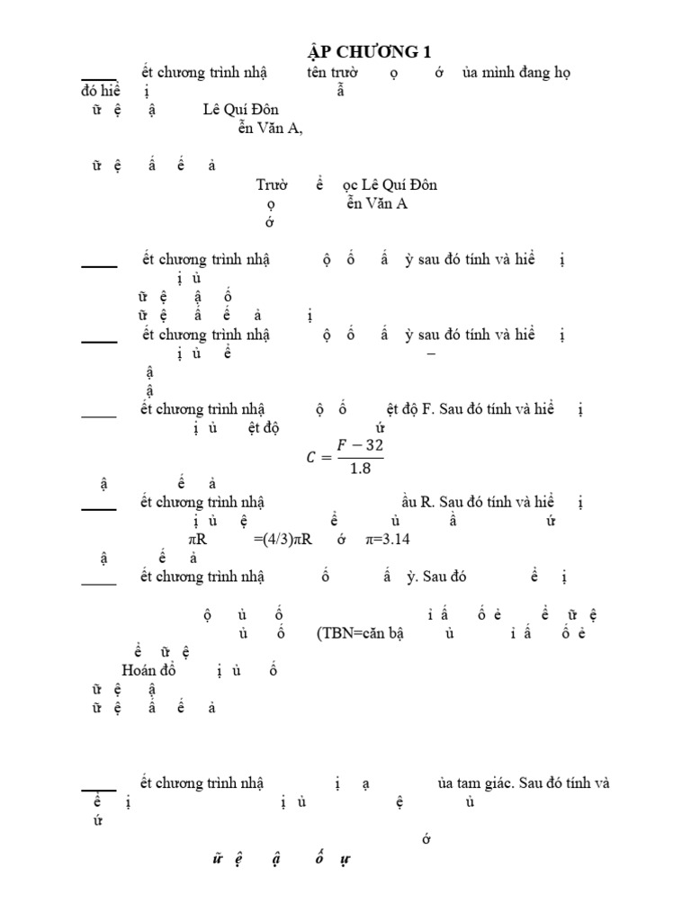 Bai Tap Python 1 | PDF