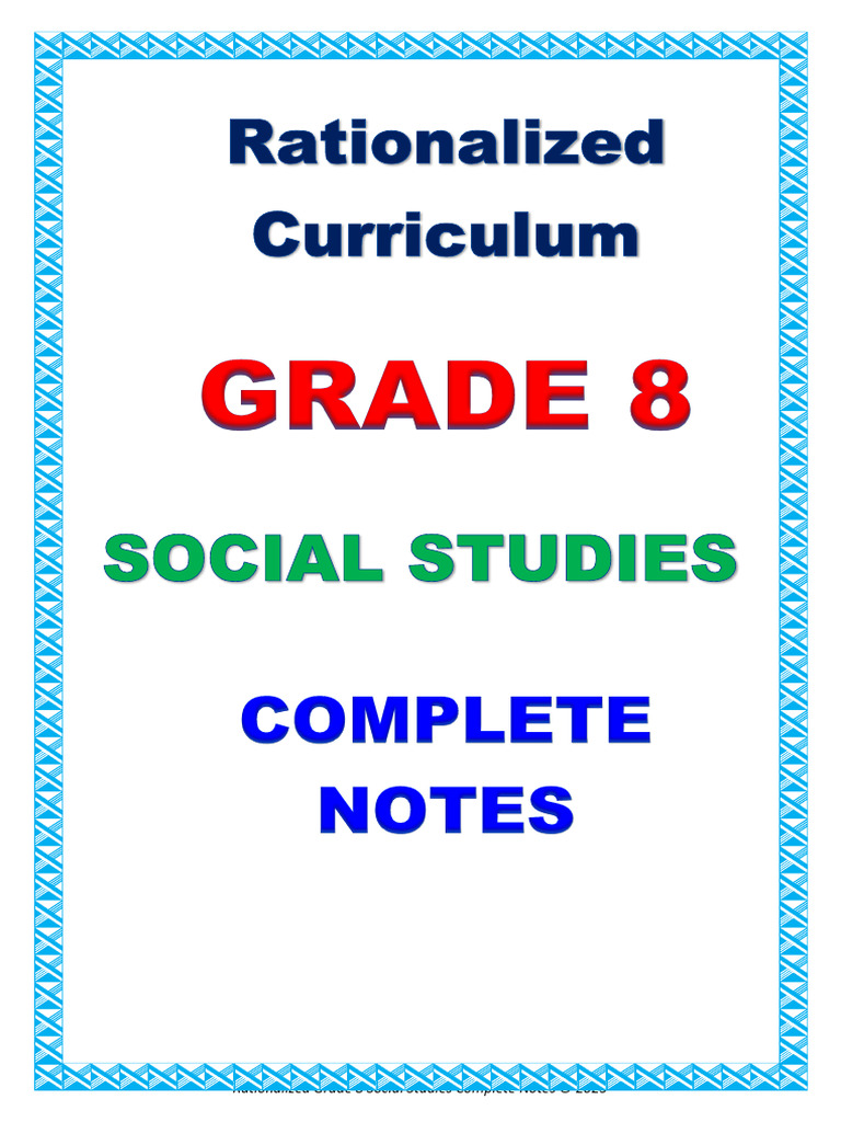 G8 SST Complete Notes | PDF | Self Esteem | Homo