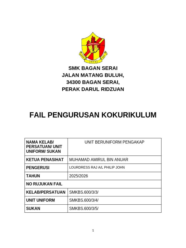 Fail Pengurusan Kokurikulum Pengakap Ppki | PDF