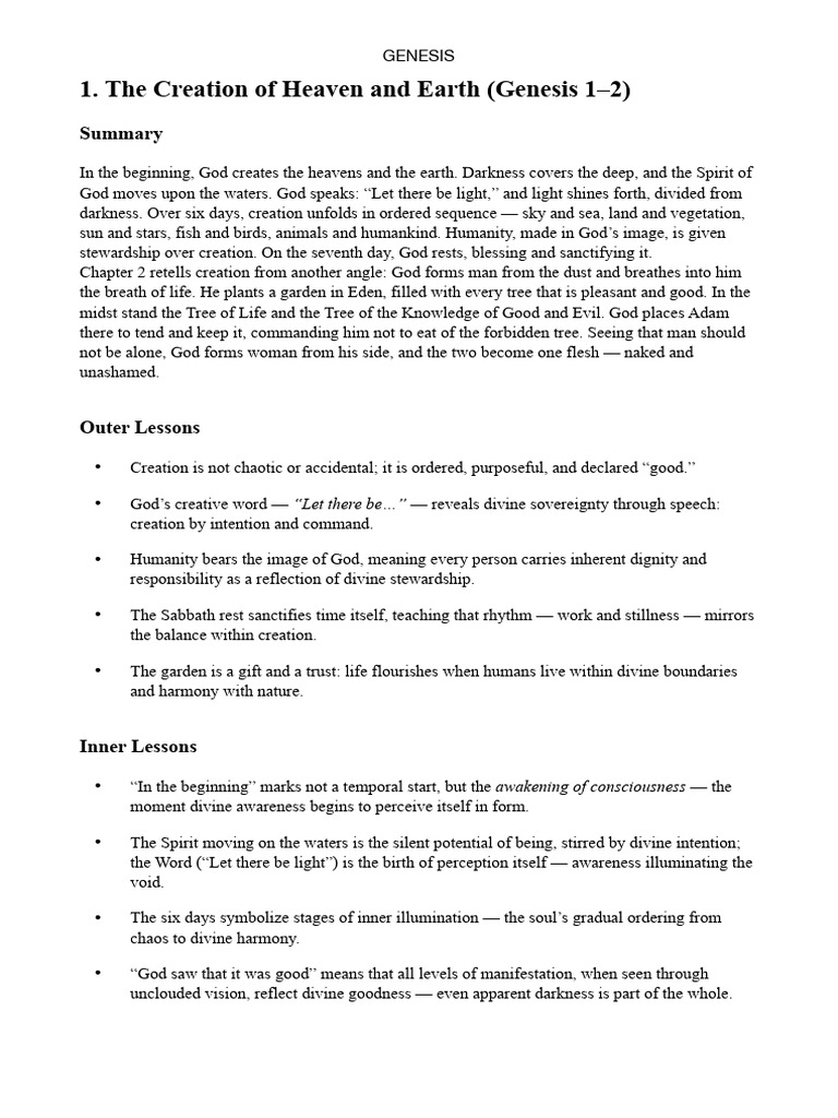 Genesis | PDF | Genesis Creation Narrative | Abraham