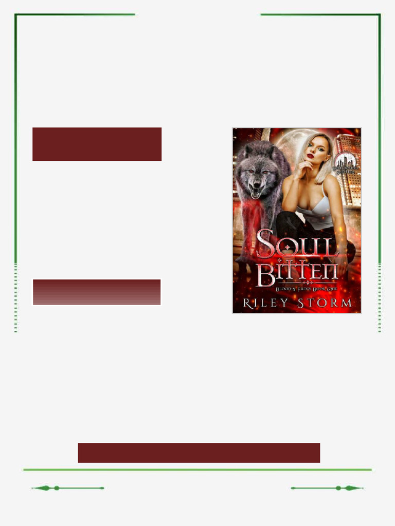 Blood & Fangs 01.0 - Soul Bitten 1st Edition Riley Storm eBook full metadata edition | PDF