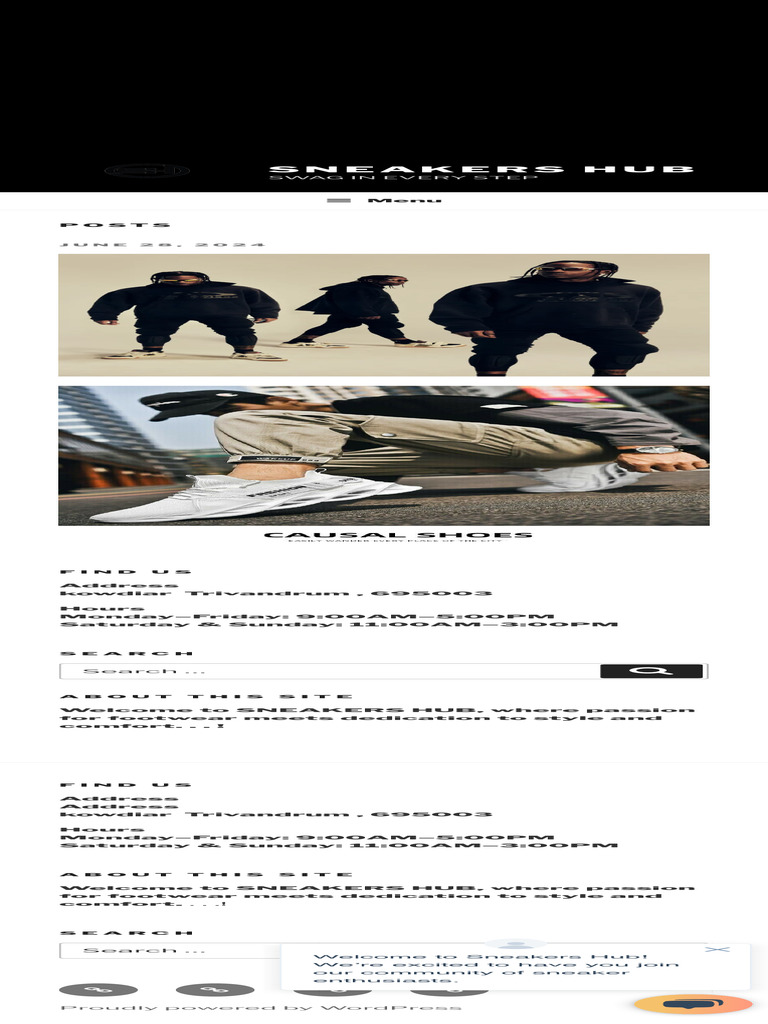 Sneakers Hub - Swag in Every Step | PDF