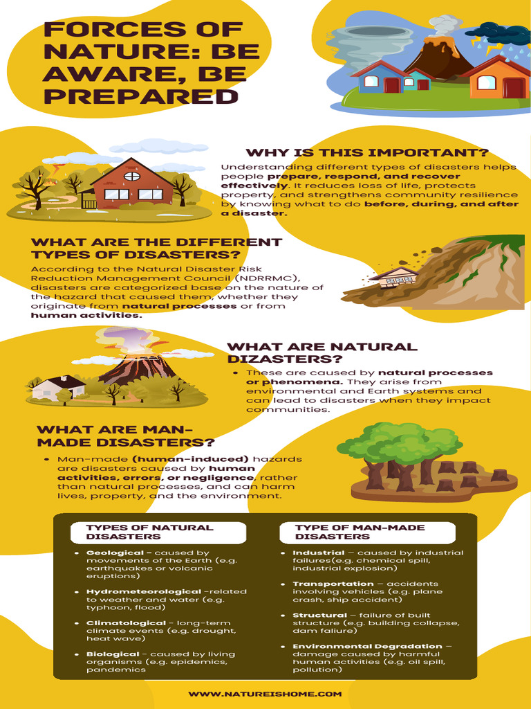Type of Disasters Infographic | PDF | Natural Disasters | Hazards