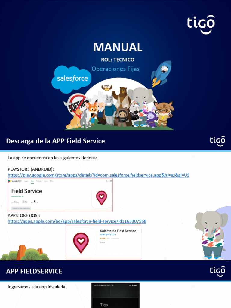 MANUAL SALEFORCE - CONFIGURACION APP ANDROID | PDF