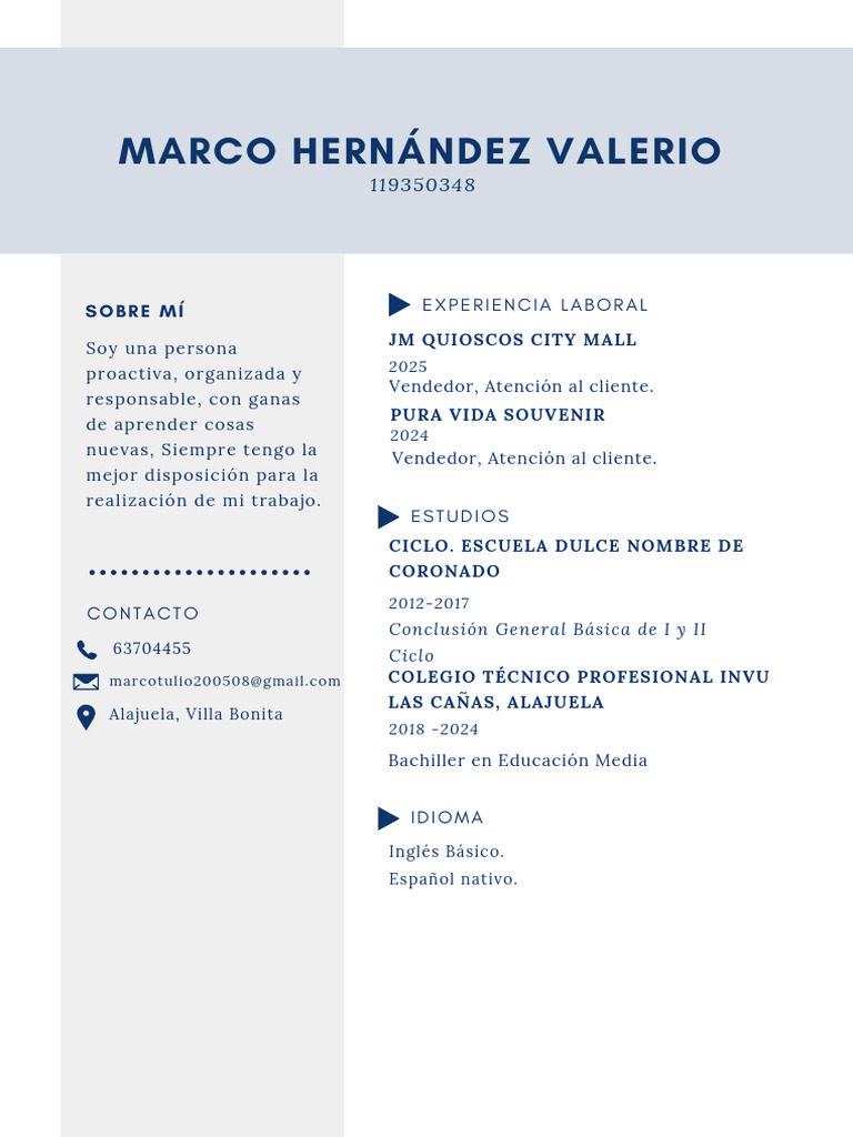 Marco Hernández Valerio Cv | PDF